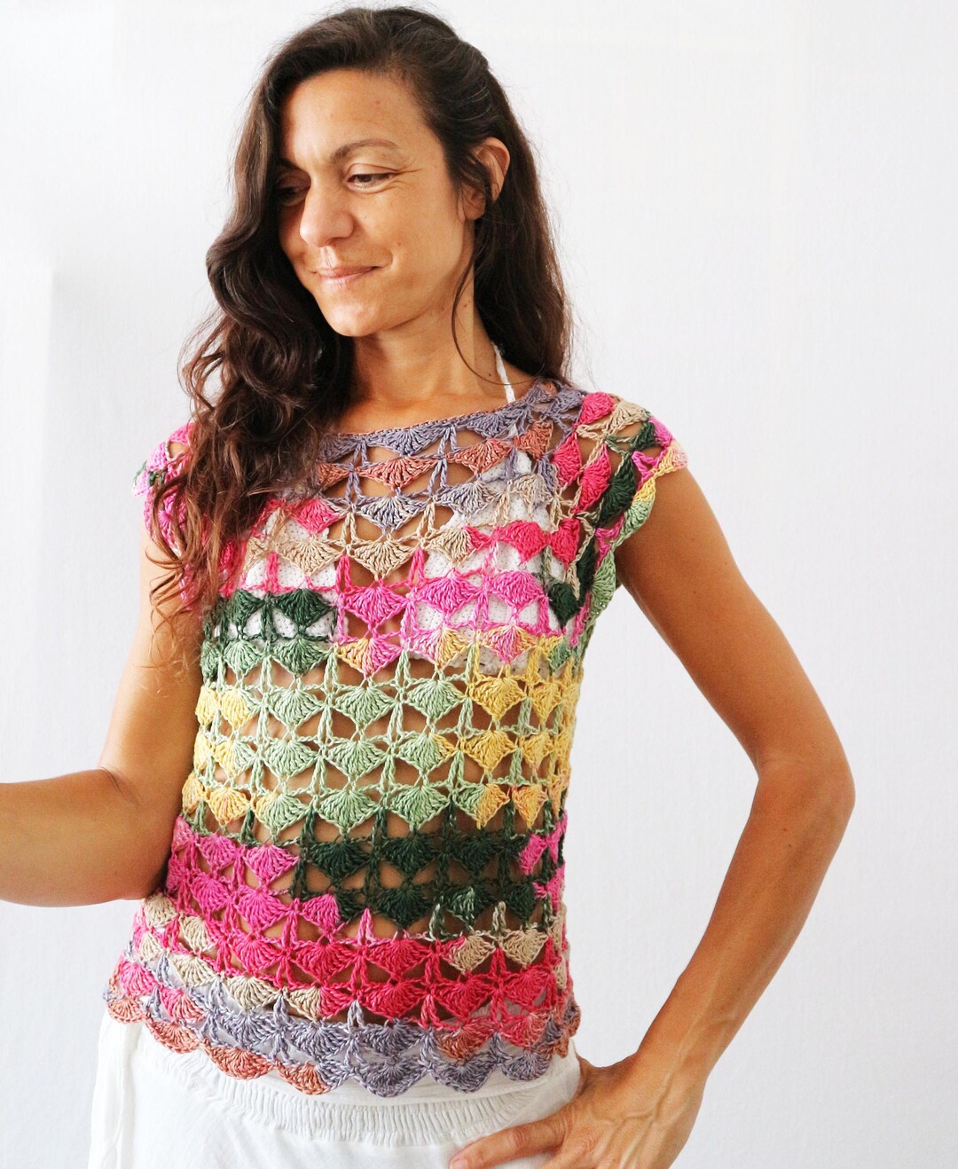 Beija Flor Top Crochet Pattern by Cecilia Losada of Mamma Do It ...