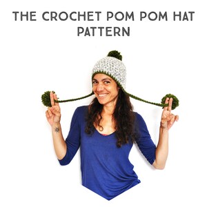The Crochet Pom Pom Peruvian Hat Pattern, Crochet Pattern, Step by Step ...