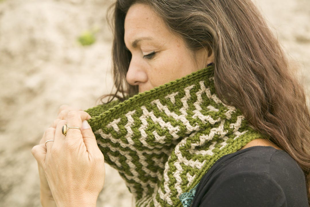 Pampa Cowl Mosaic Crochet Pattern by Cecilia Losada, Learn to Crochet ...