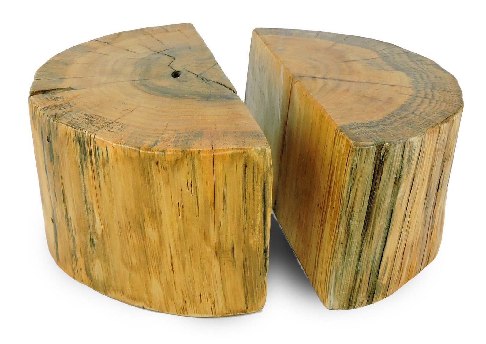 4" Tall X 8" Diameter Reclaimed Wood Buffet Riser Set. - Etsy