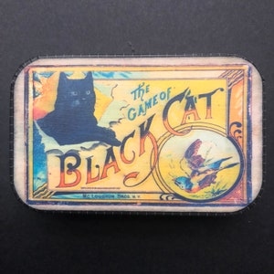 Vintage Black Cat Advertisement Altered Tin #2 - Etsy