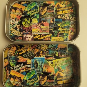 Classic Monster Horror Films Altered Tin - Etsy
