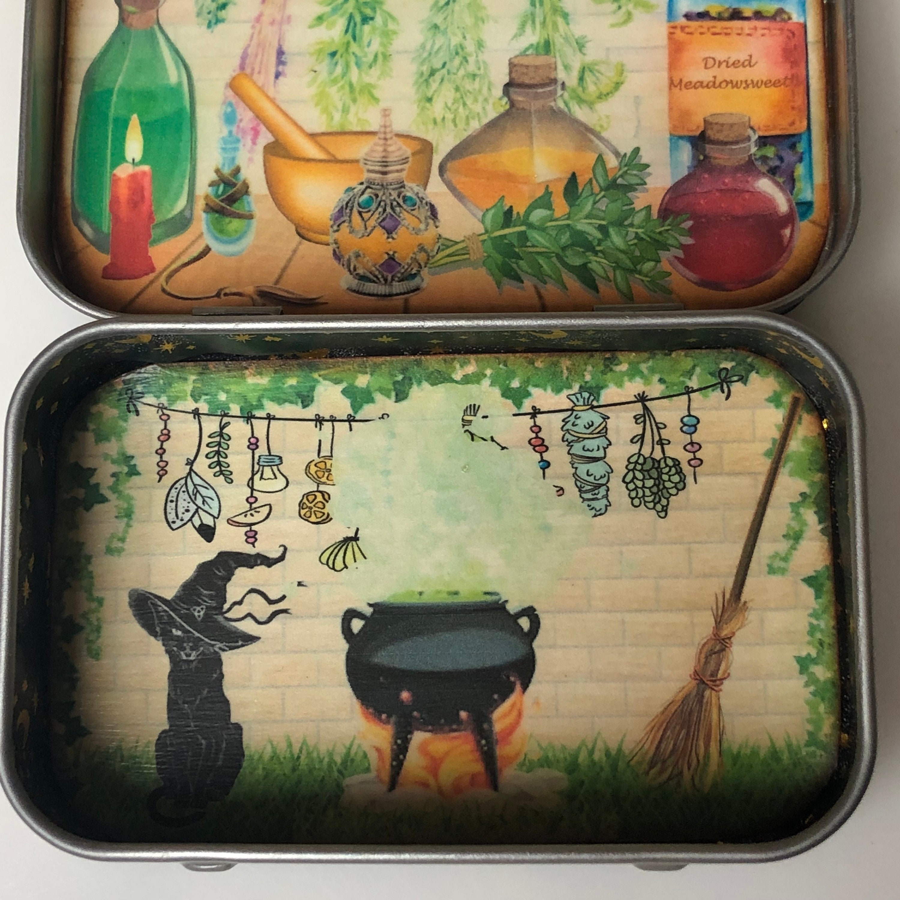 Vintage Witch's Love Potion Altered Tin | Etsy