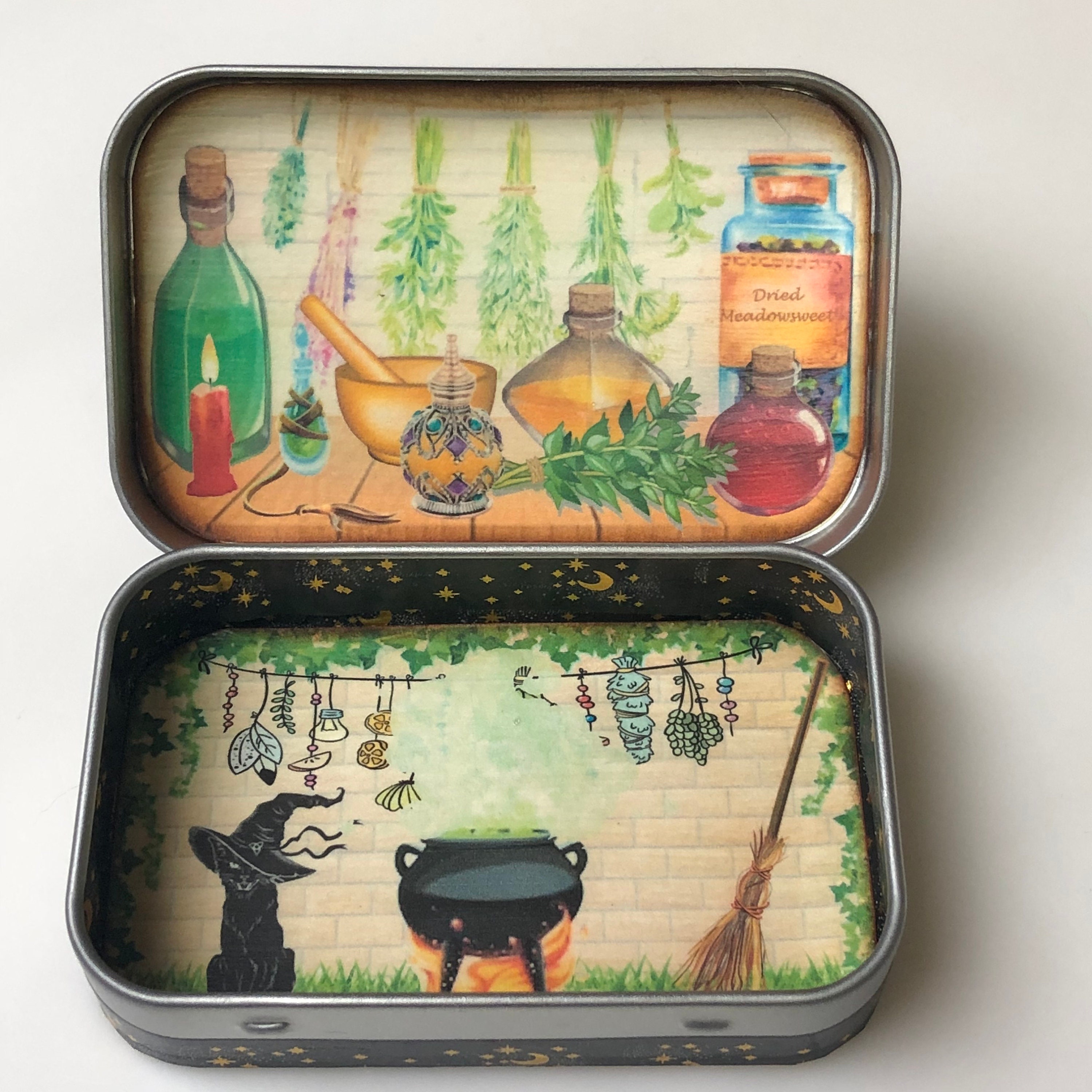 Vintage Witch's Love Potion Altered Tin | Etsy