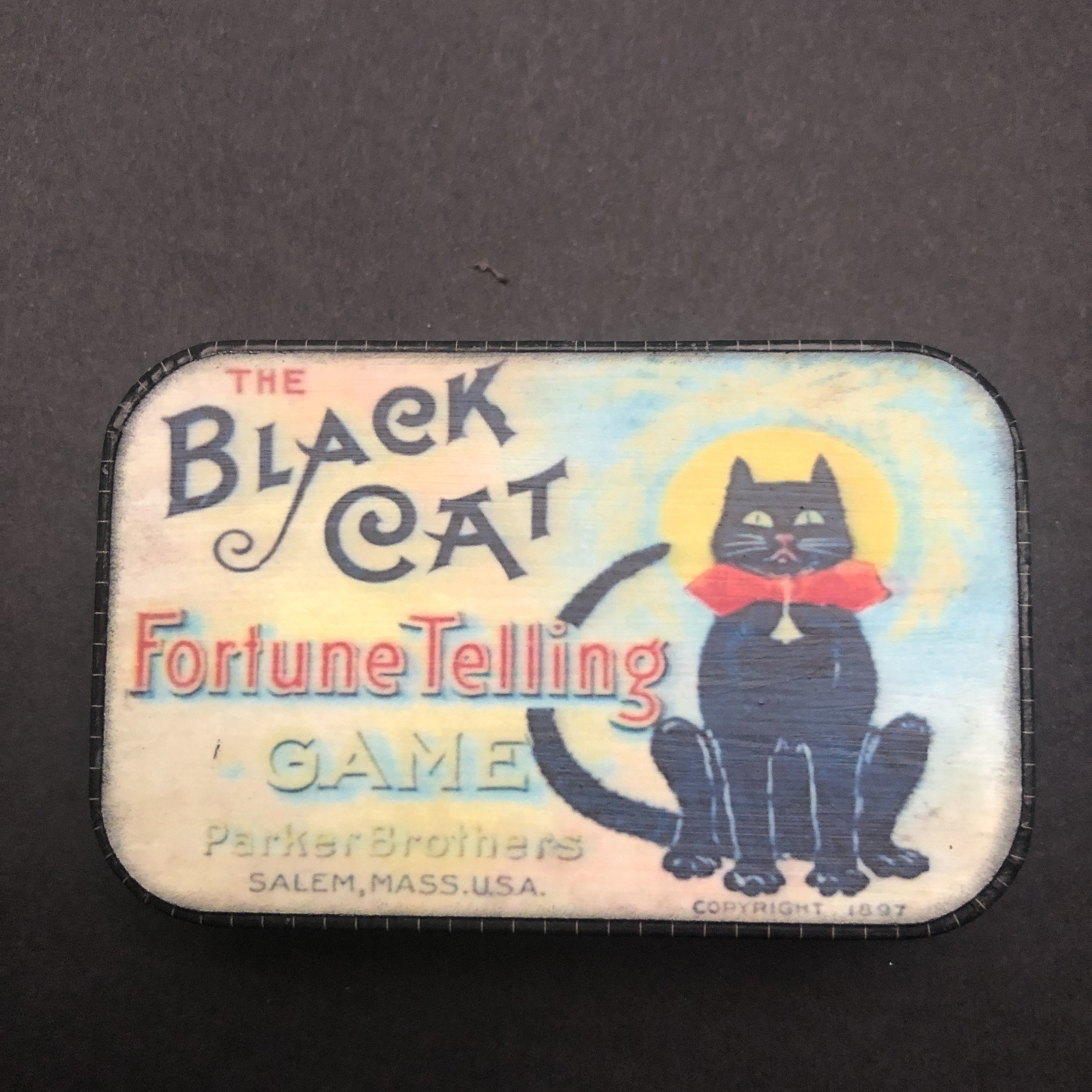 Vintage Black Cat Advertisement Altered Tin #2 - Etsy