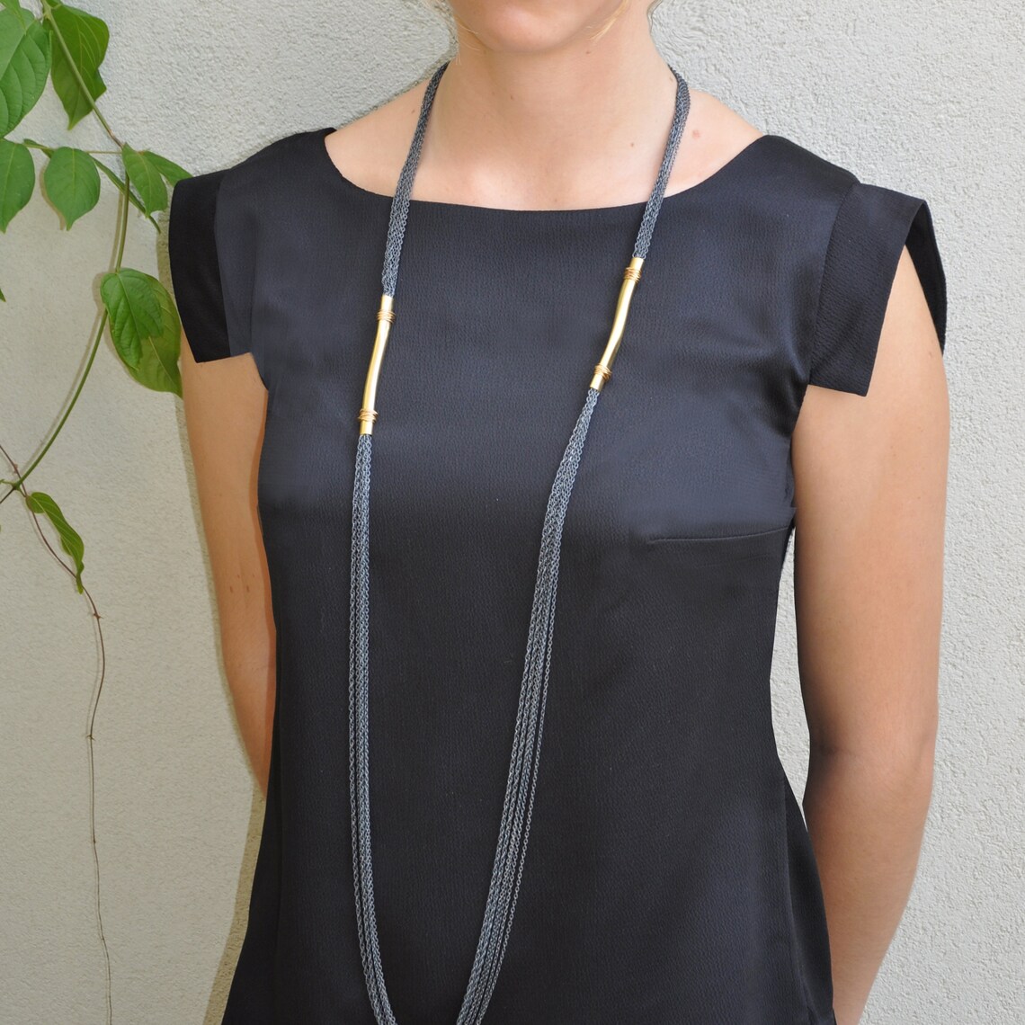 Multi Strand Necklace, Layering Jewelry, Long Necklace, Holiday Gift ...