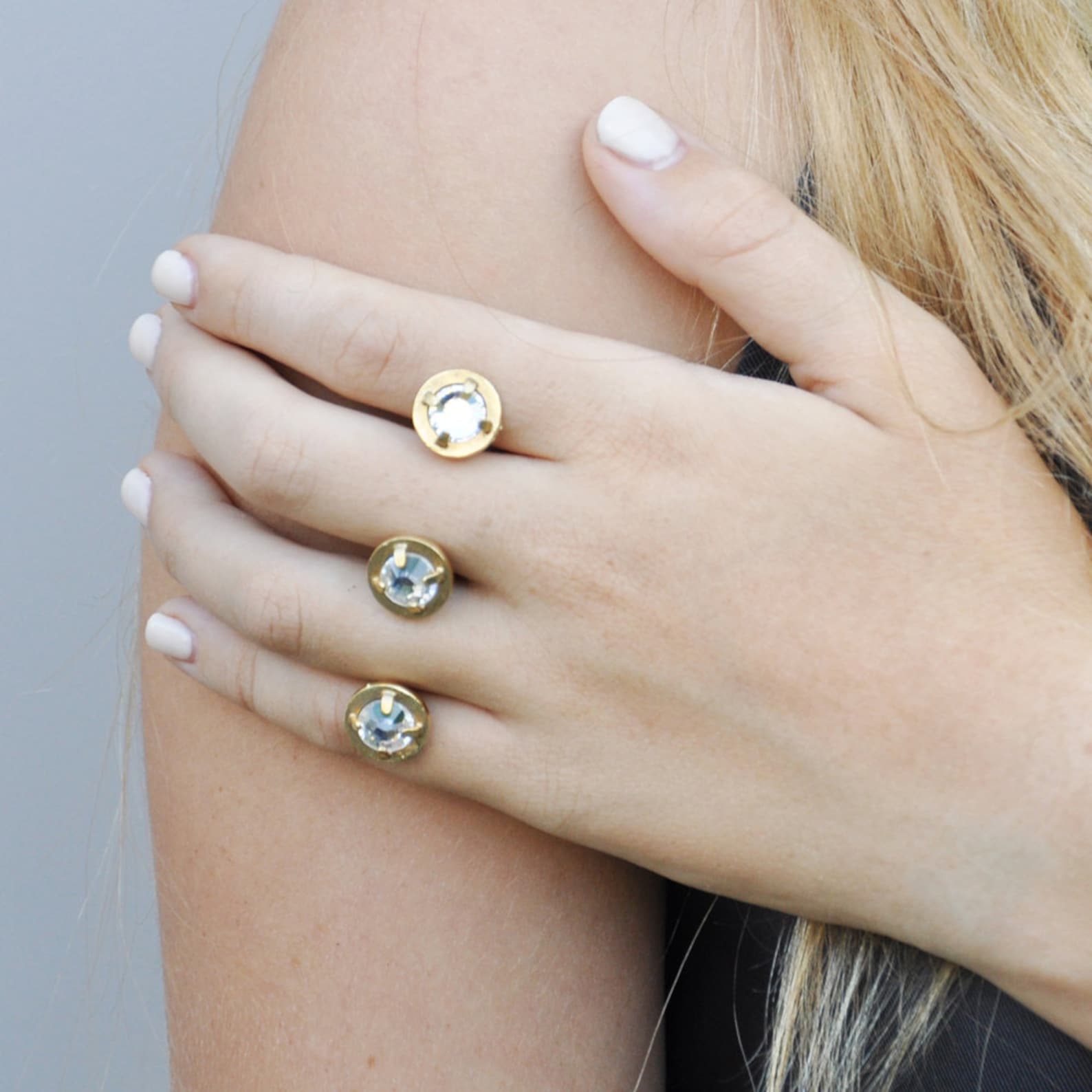 Silver Double Ring, Double Finger Ring, Two Finger Ring, Knuckle Ring ...