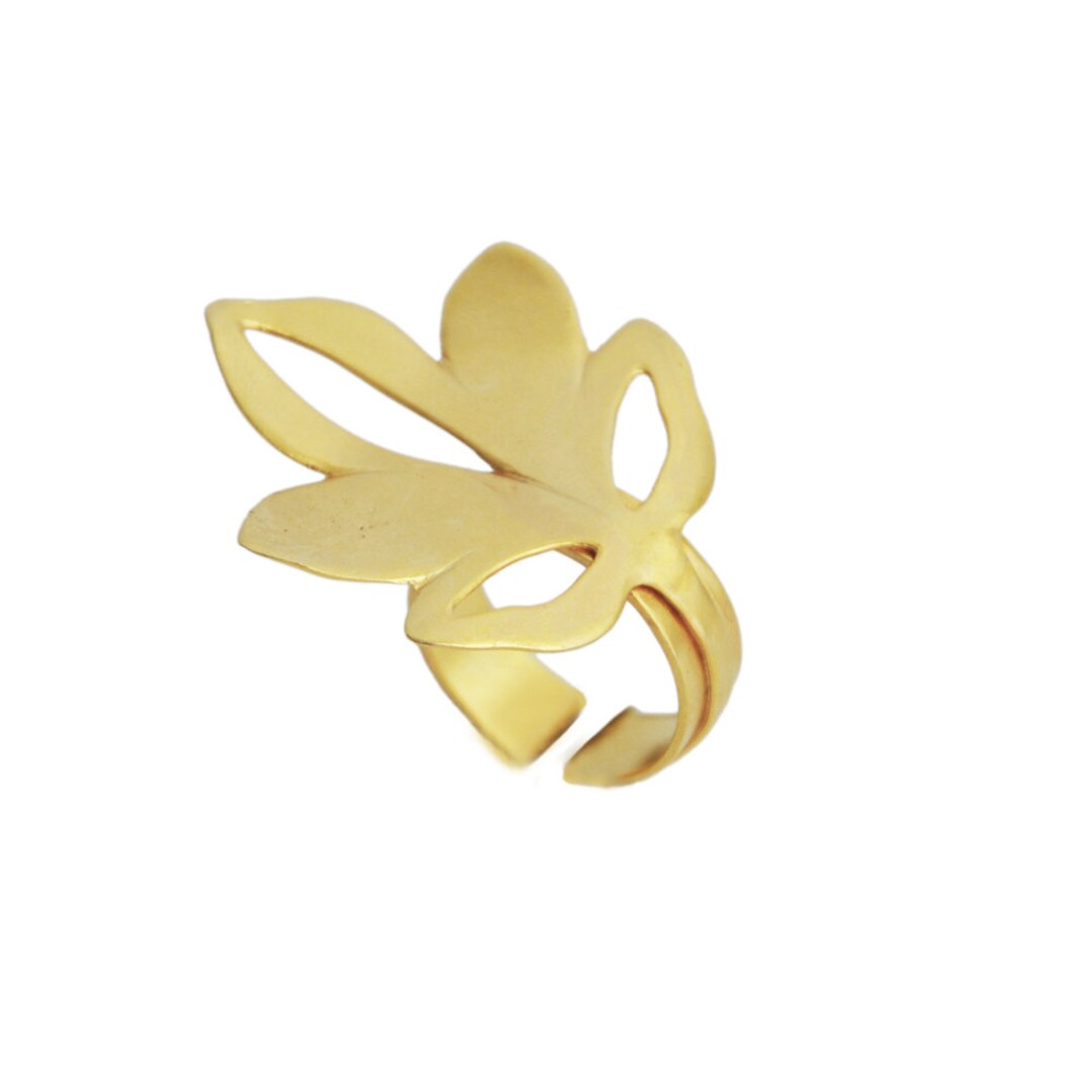 Gold Leaf Ring, Gold Leaf Jewelry, Nature Ring, Gift for Her, Woodland ...