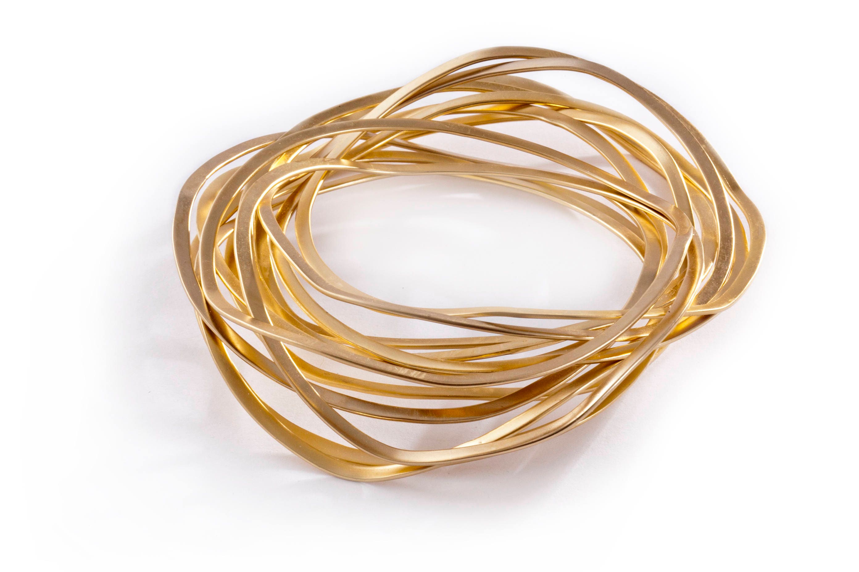 Gold Stacking Bangle Gold Bangle Bracelet Thin Bangle Set - Etsy