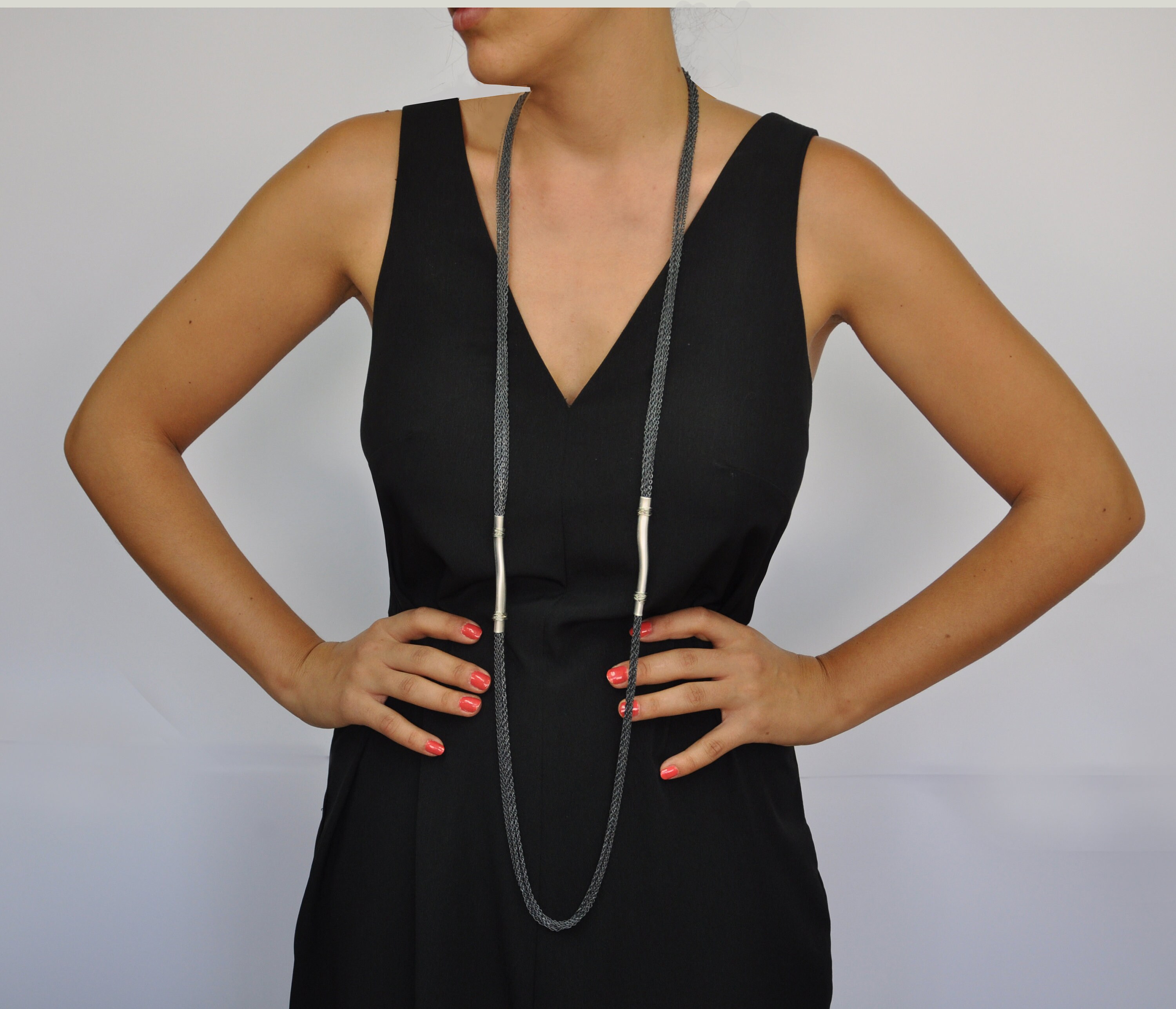 Multi Strand Necklace, Layering Jewelry, Long Necklace, Holiday Gift ...