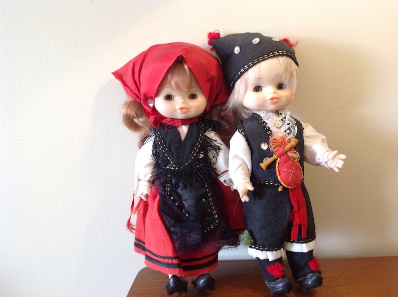 Vintage Famosa Dolls With Traditional Spanish Attire - Etsy