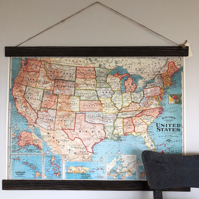 United States Map United States of America Map Poster | Etsy Canada