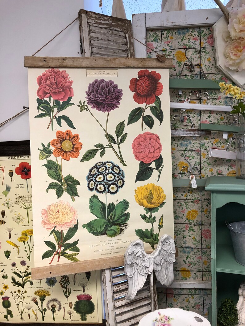 Floral Print Floral Wall Art Floral Print Vintage Flower - Etsy