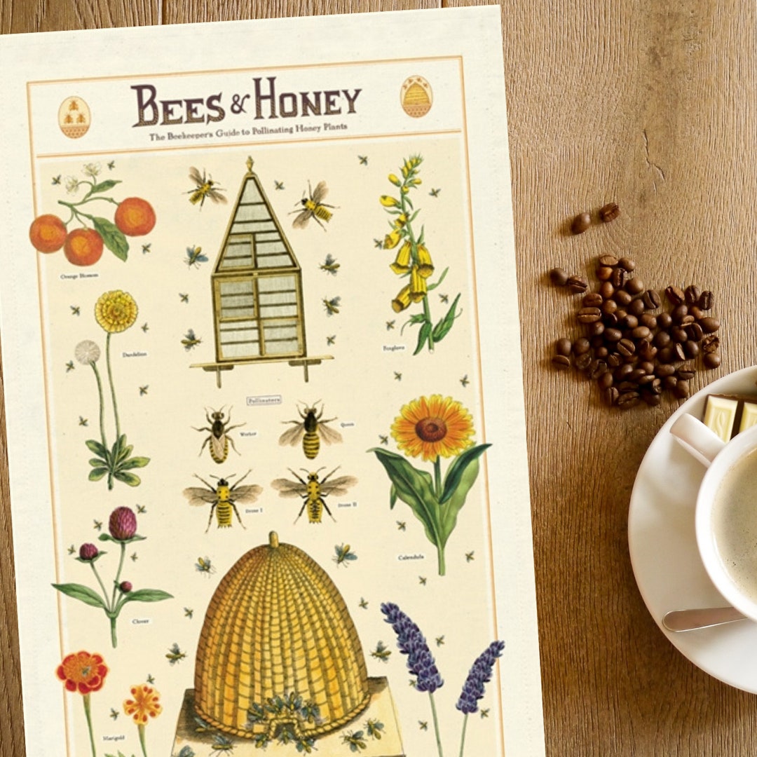 Bee Kitchen Towel | Bee Towel | Bees Tea Towel | Bee Flour Sack Towel ...