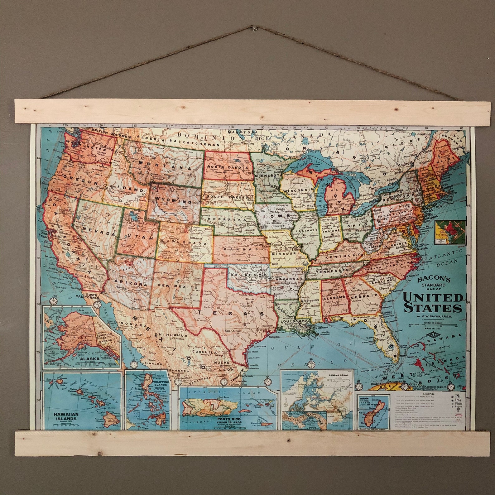 United States Map United States of America Map Poster - Etsy