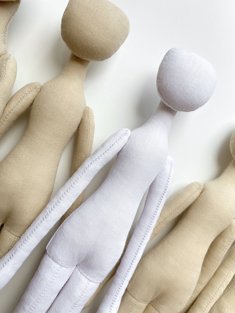 5 Blank Doll Bodies 10.8", Blank Rag Doll, Ragdoll Body.soft Doll,the ...