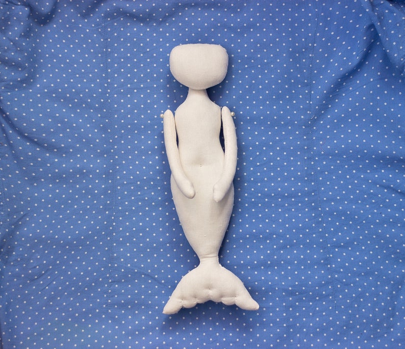 PDF, Mermaid Pattern Body 10.6, Soft Doll Pattern, Cloth Doll Pattern ...
