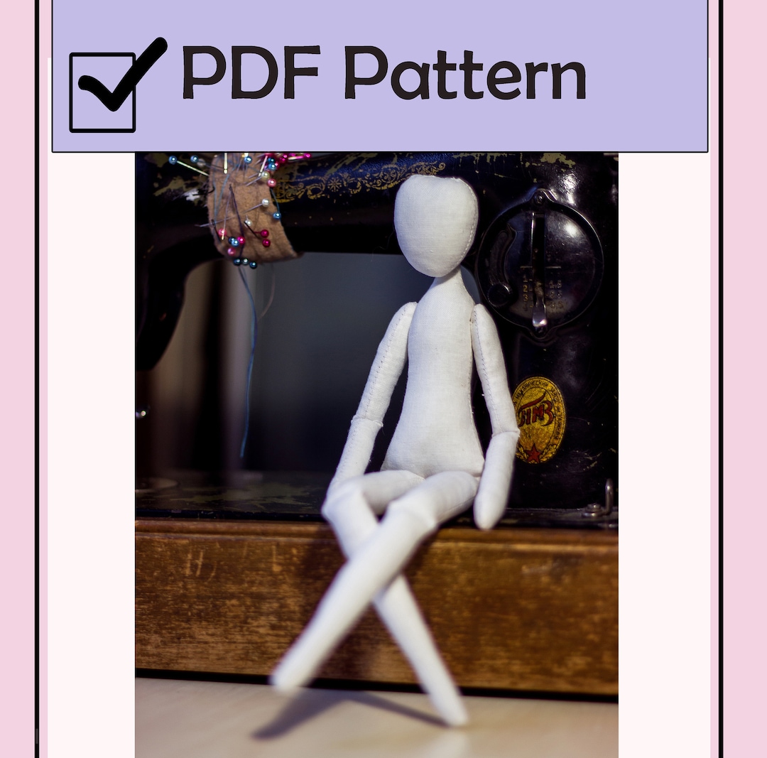 Cloth Doll Pattern 12.5