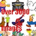 Cartoon Bundle SVG, Over 3000 Images Cartoon Cut Designs, SVG, PNG, Eps ...