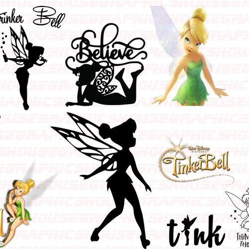 Tinkerbell SVG & PNG Clipart Files Printable Images Digital - Etsy
