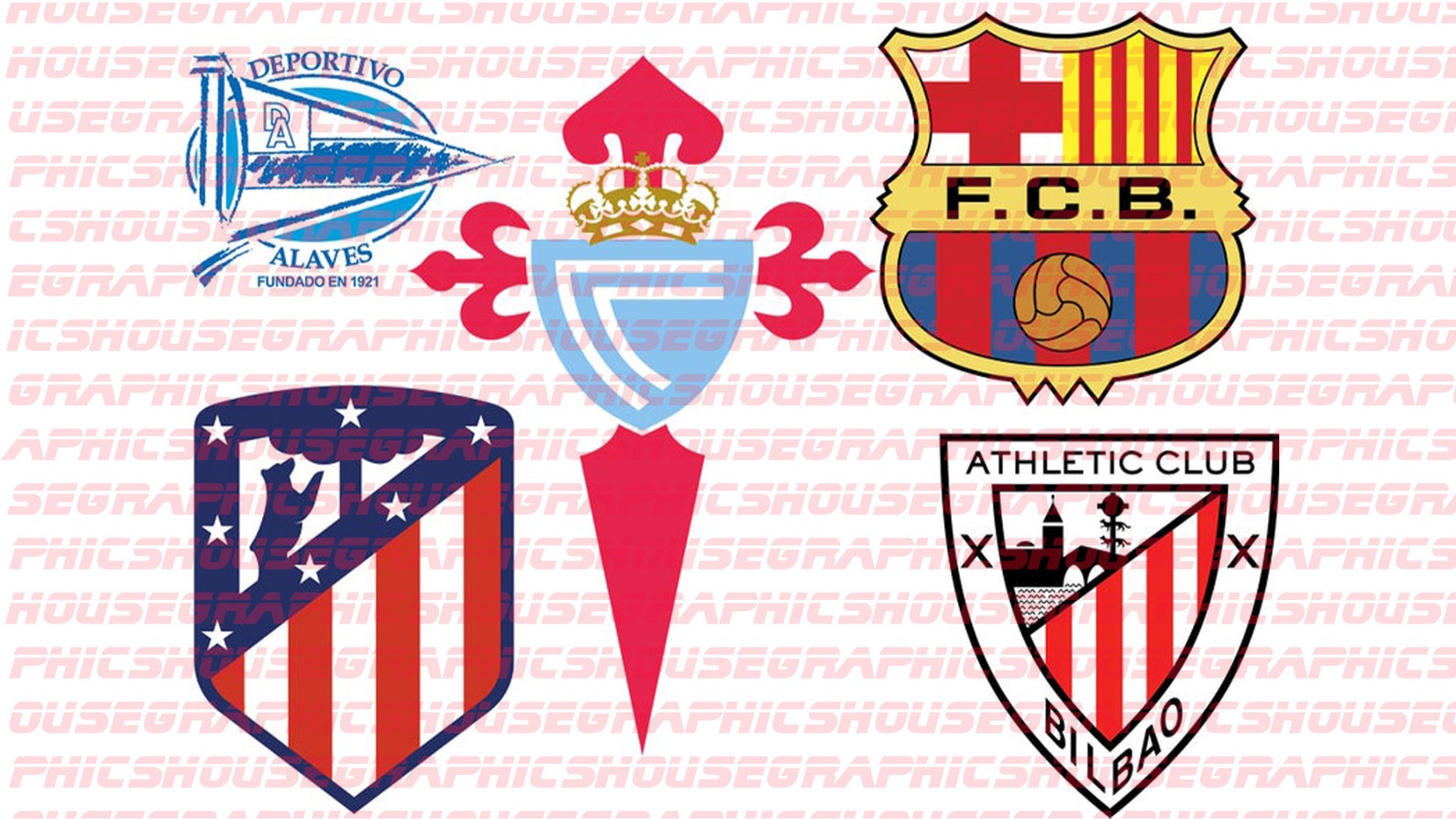 Spanish La Liga Football Team Badges SVG, PNG 20 Teams, Spanish Soccer ...