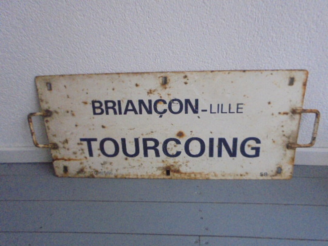 Vintage French Railways Plate/cities Destination Plate/route Plate ...