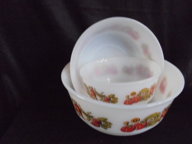 Jena Glass Bowls Vintage/retro 70s Bowls/pyrex Glass Bowls Schutt Mainz ...