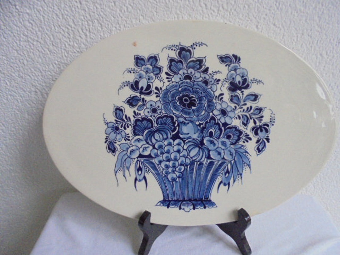 Delft Blue Tile / Vintage Tile / Coaster Tile / Hand Painted Tile Jumbo ...