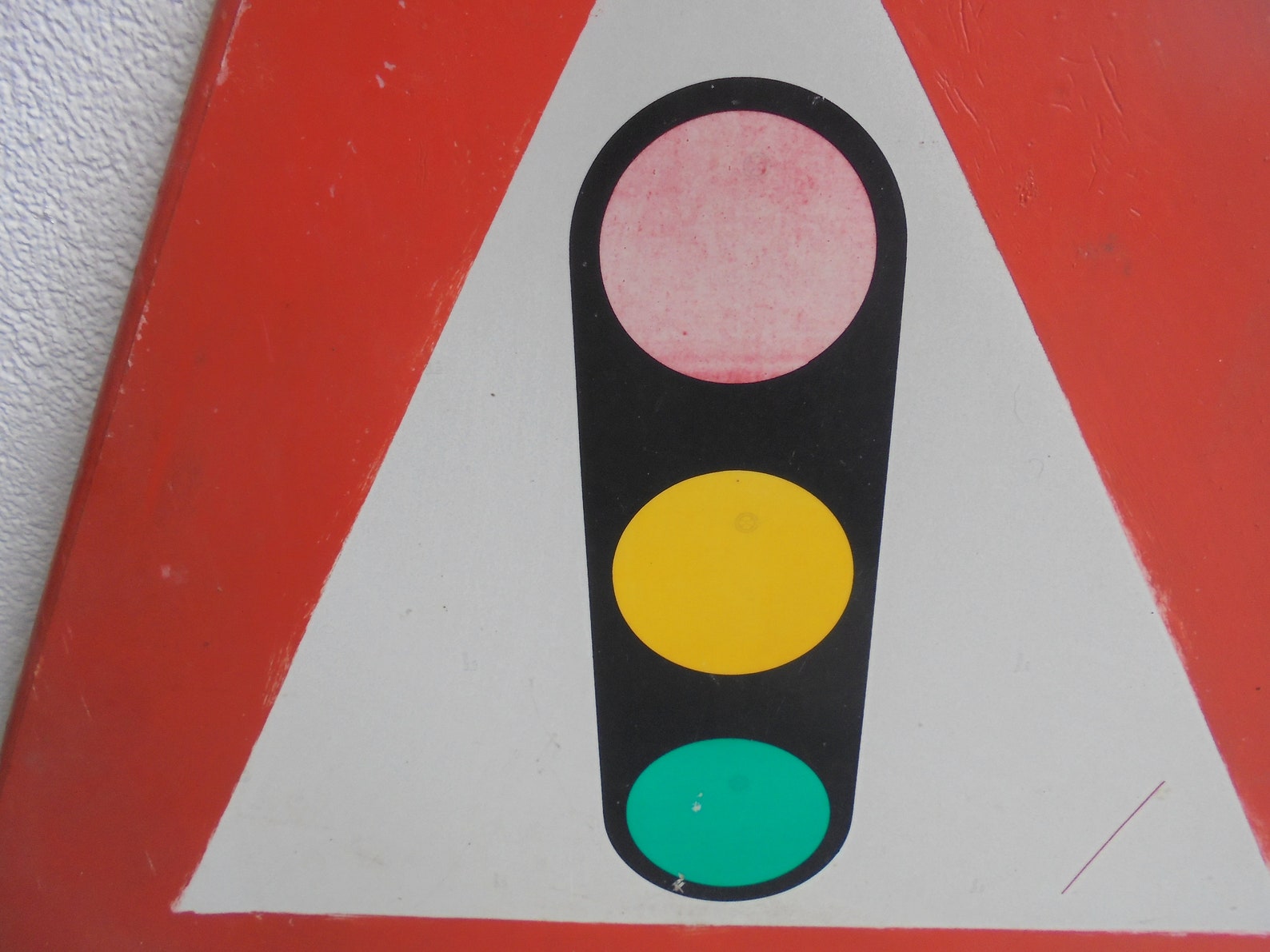 Vintage French Road Sign/warning Board/traffic Light, Warning Board ...