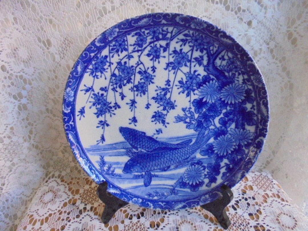 Chinese Wall Plate With Standard / Antique Wall Plate With Fish Motif ...