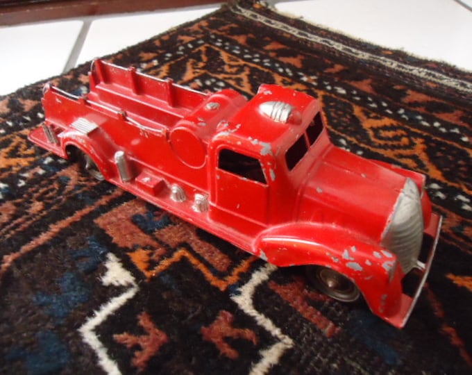 American Vintage Marx Fire Engine/fire Truck/colectors Item - Etsy