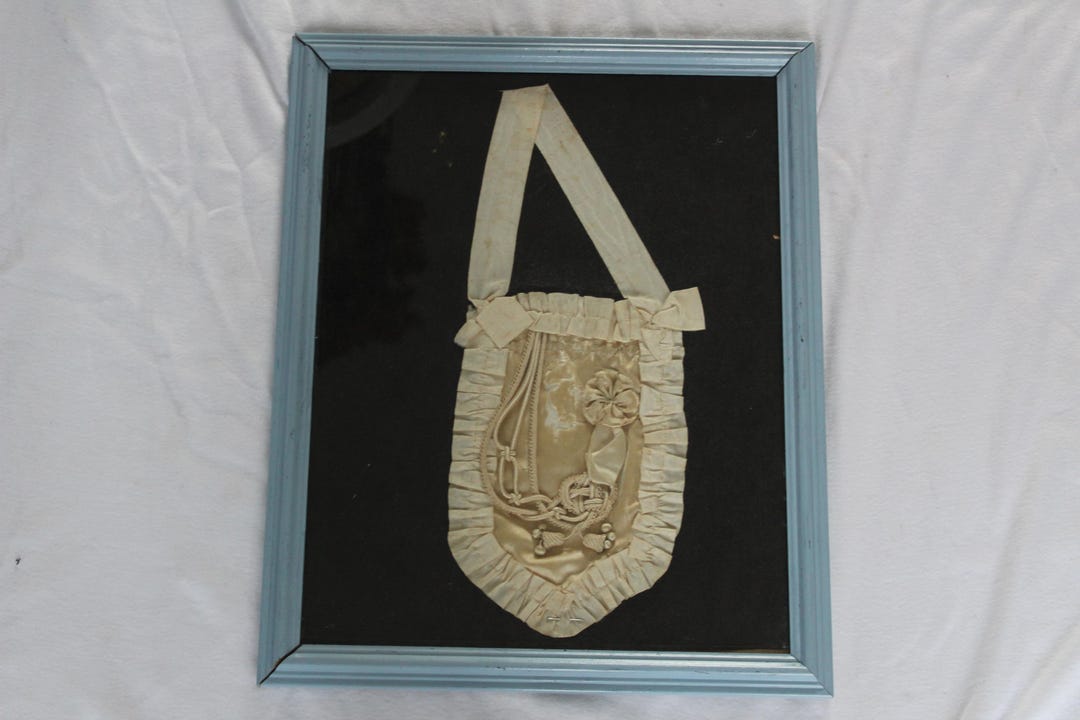 Vintage French Commune Bag/commune Bag in Frame/painting Frame/french ...