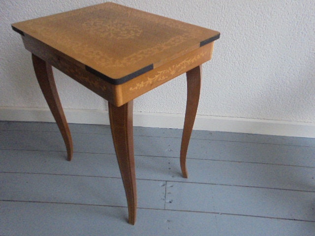 Vintage Sewing Table With Music Box/table With 5 Box for - Etsy