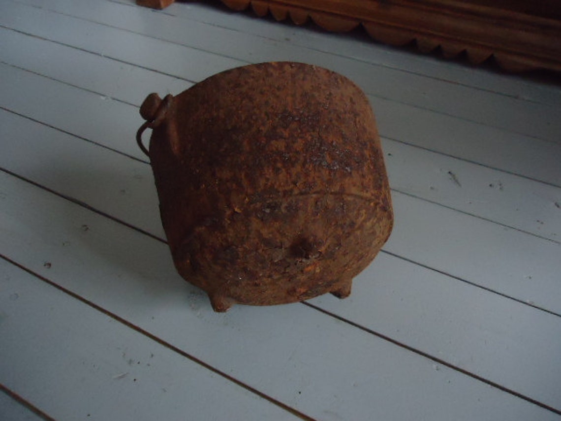 French Antique Cast Iron Bean Pot Around 1800, Soil Find, Old Farm ...