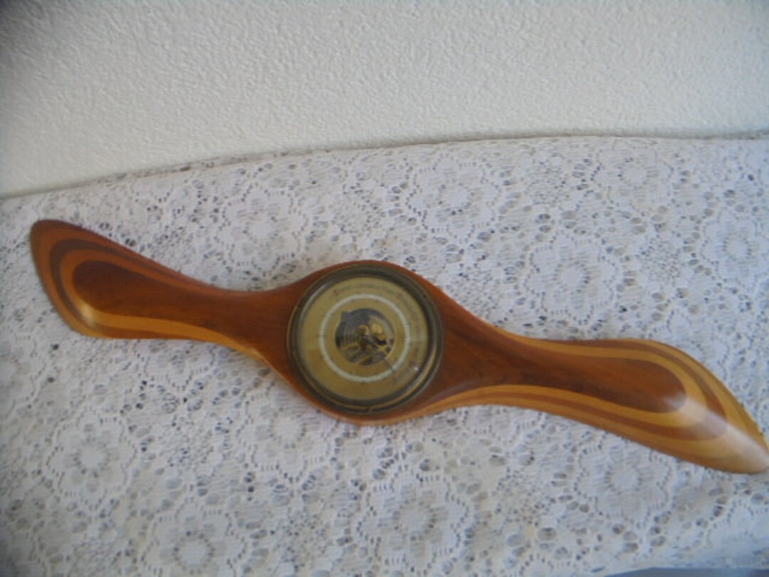 Vintage Airplane Propeller/barometer in Propeller/decorative Propeller ...