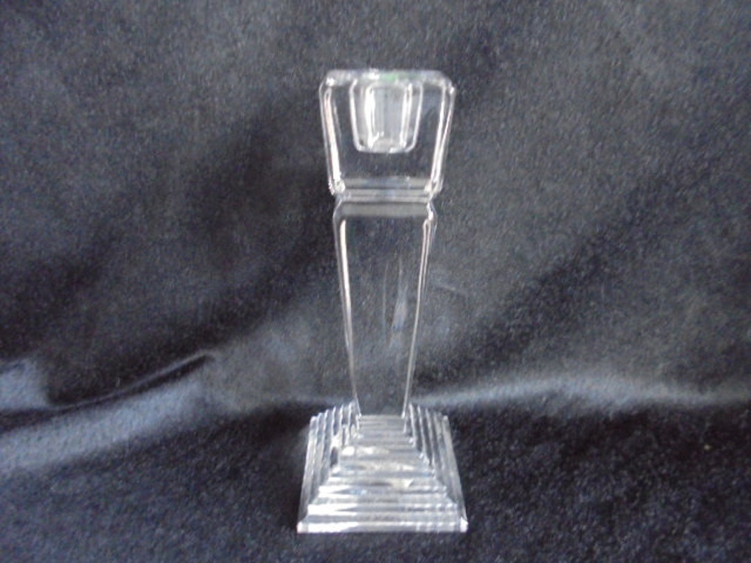 Crystal Candlestick by the Nachtmann Company / Vintage Crystal ...