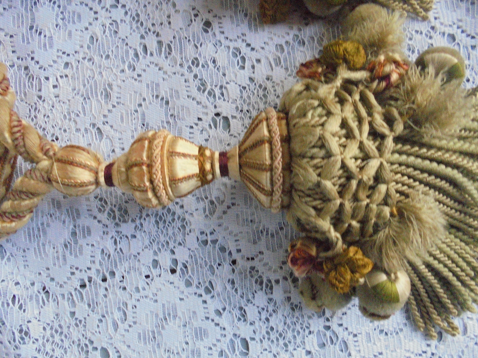 French Curtain Cords and a Set of French Burgundy, Curtain Cords, Heavy ...