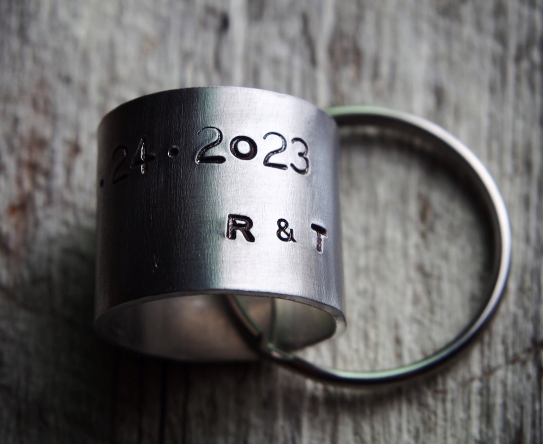 Anniversary Duck Bands Keychain, Custom Duck Bands Keychain, Mens ...