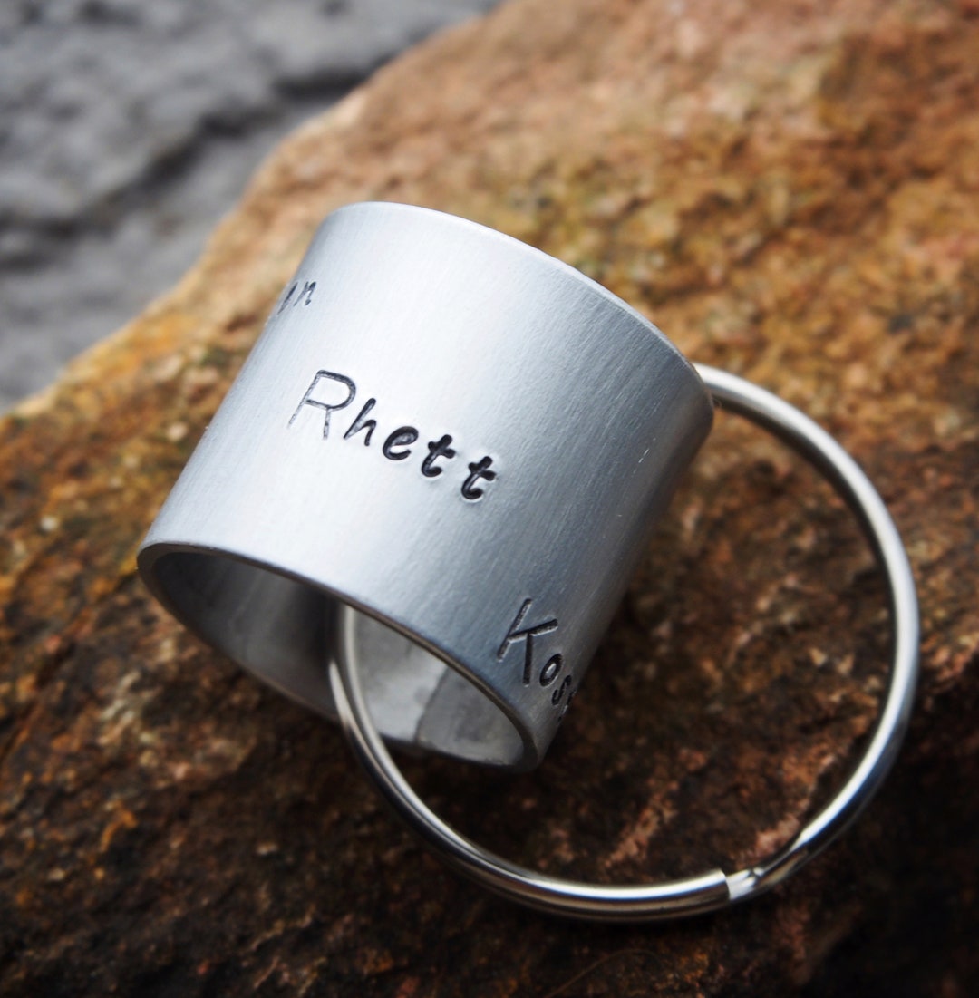 Three Kids Name Duck Hunting Banded Keychain, Duck Hunting Gift, Duck ...