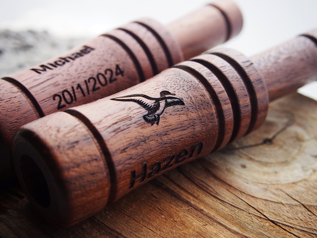 Duck Hunting Gifts, Quality Wood Duck Call, Custom Duck Call, Engraved, Custom Engraved Duck ...