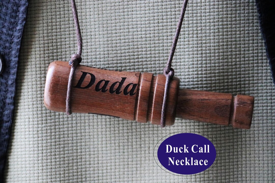 Custom Duck Call Necklace/ Duck Hunting Gifts, Wood Duck Call, Custom ...
