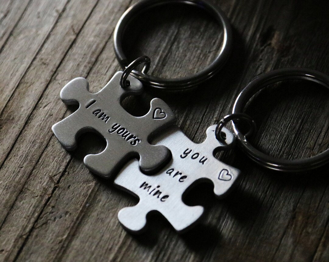 Couples Gift for Couples Keychain, Personalized Couples Gift, Puzzle ...