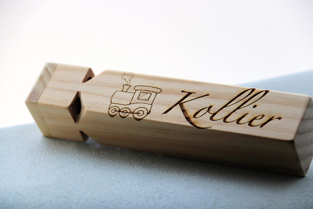Wood Train Whistle, Personalized Train Whistle - Engraved Train Whistle ...