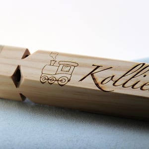 Wood Train Whistle, Engraved Train Whistle - Personalized Train Whistle ...