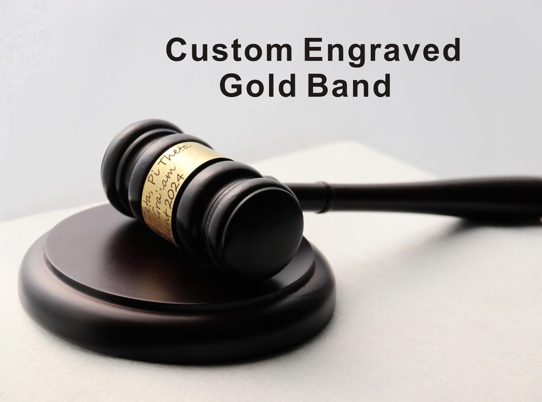 Wooden Judge's Gavel With Custom Personalized, Personalized Wood Gavel ...