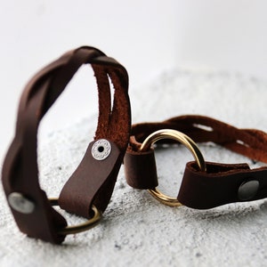 Braided Leather Widow Ring Bracelet, O Ring Bracelet, Replacement ...