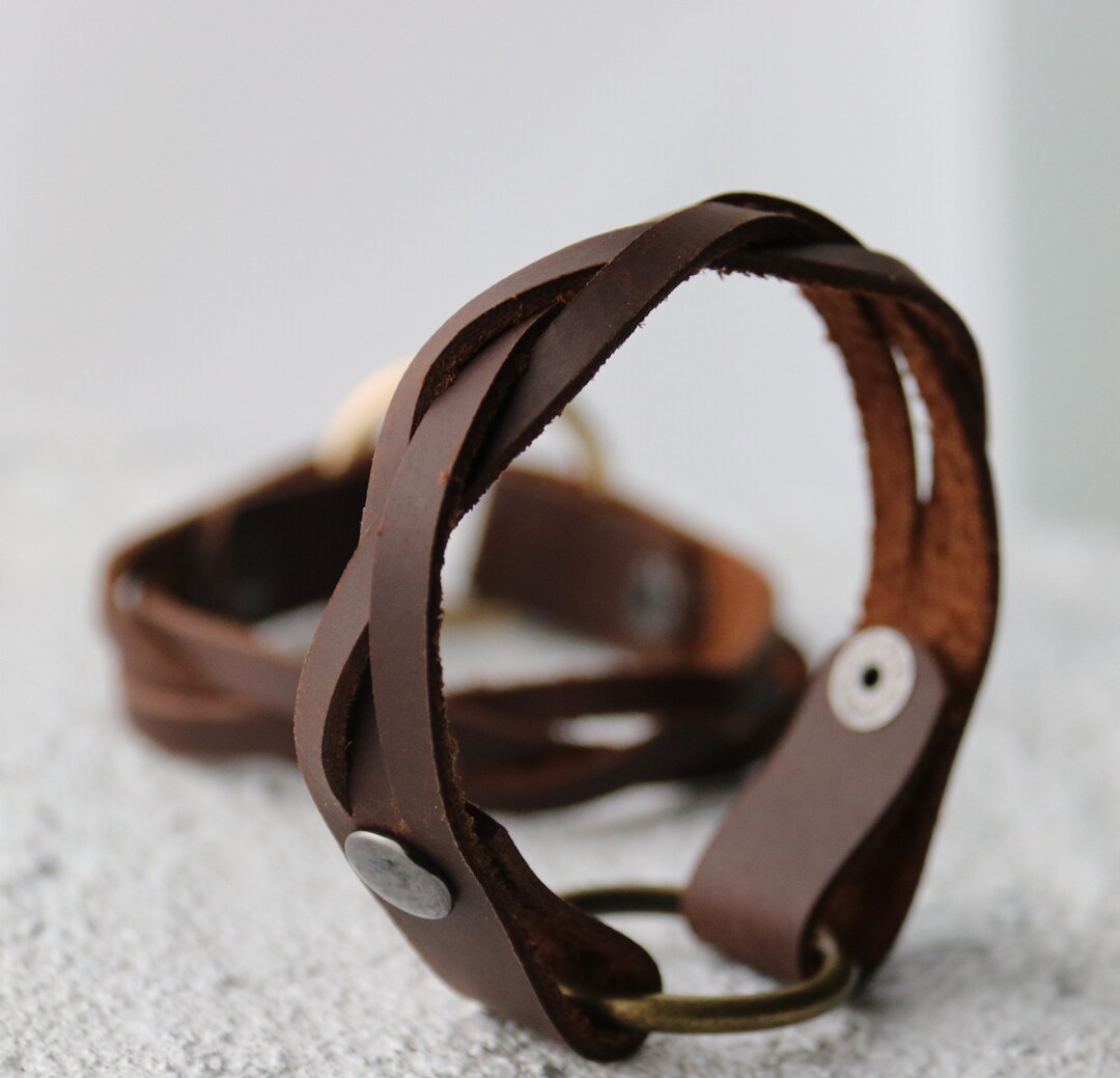 Braided Leather Widow Ring Bracelet, O Ring Bracelet, Replacement ...