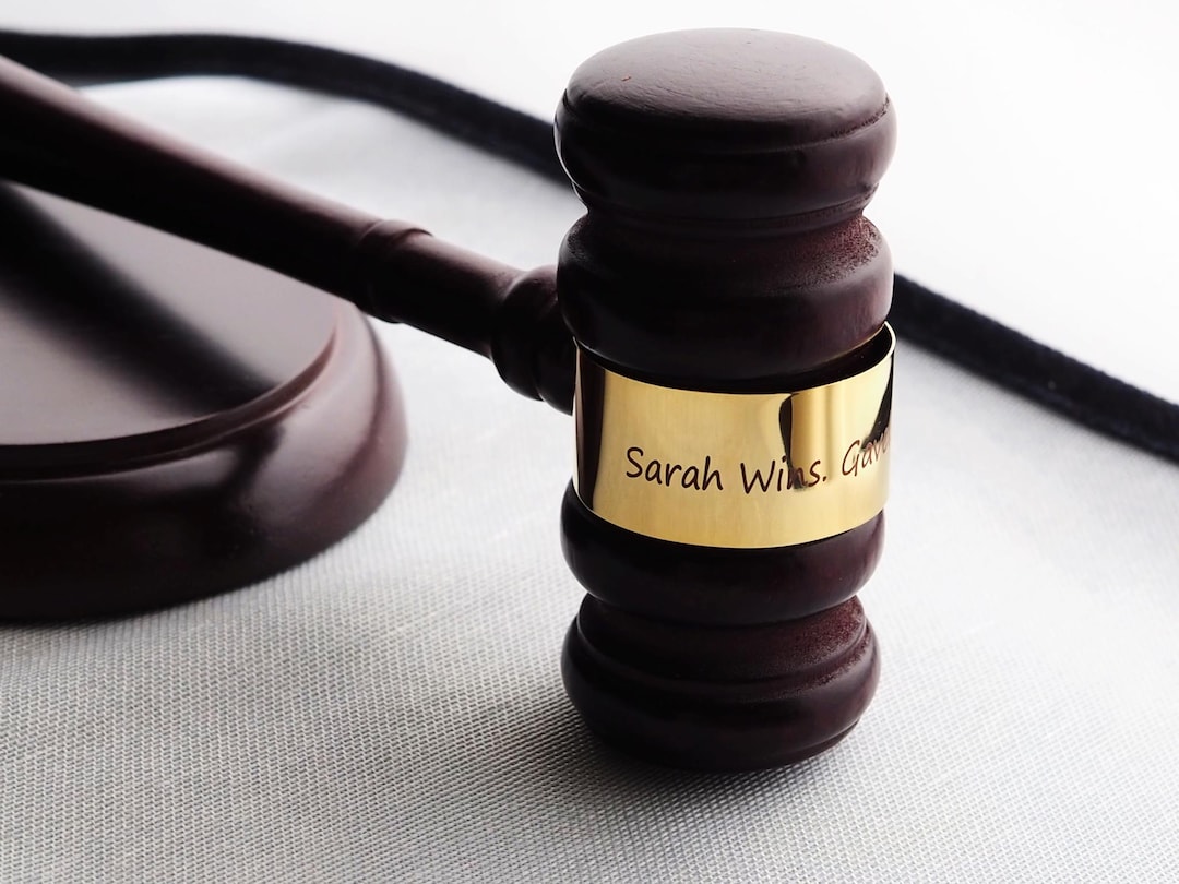 Personalized Engraved Wood Gavel, Personalized Wood Gavel, Engraved ...