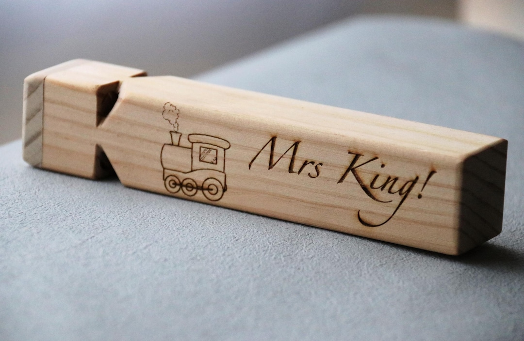 Wood Train Whistle, Engraved Train Whistle - Personalized Train Whistle ...
