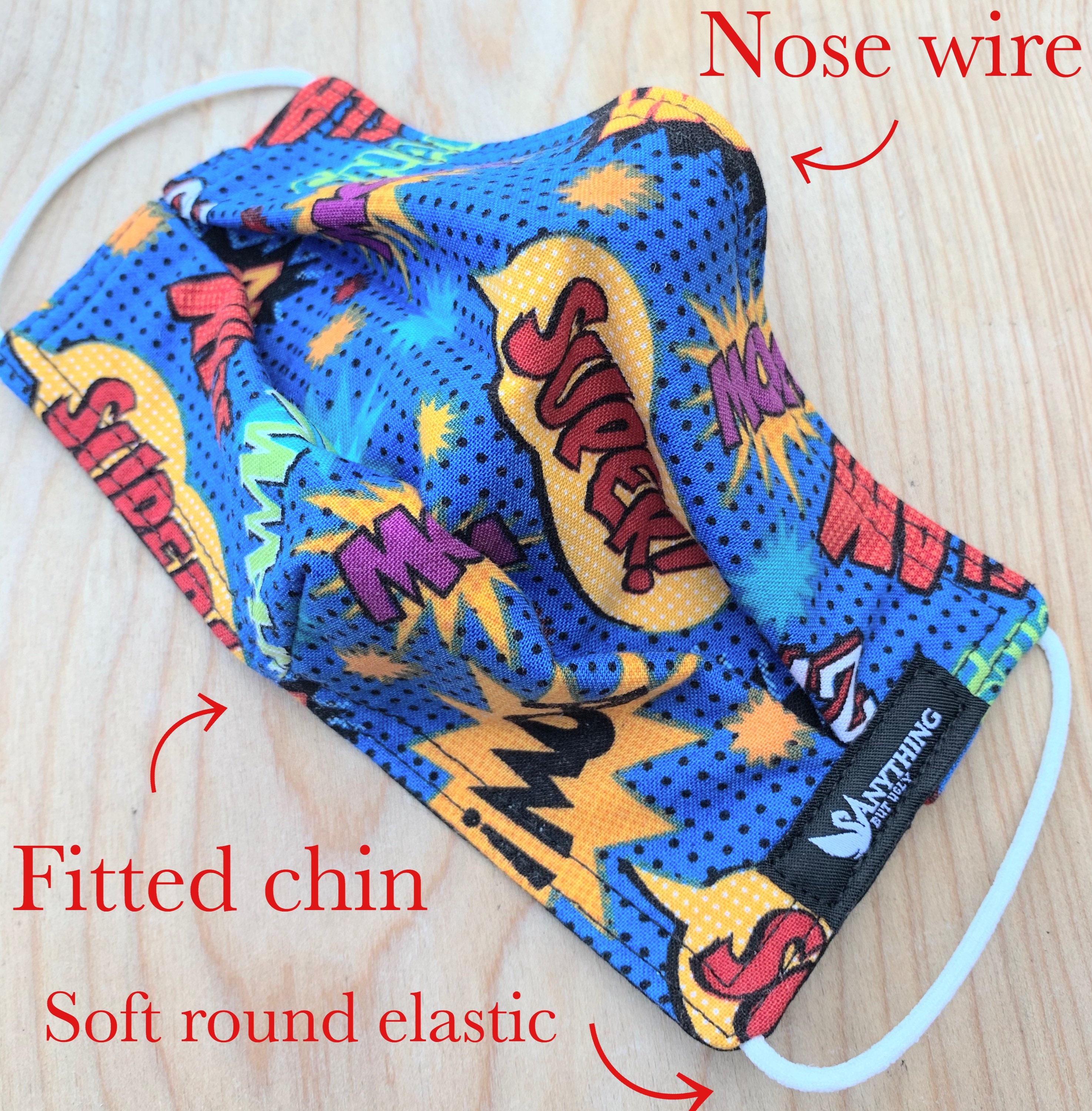 Kids Face Mask with Nose Wire | Etsy